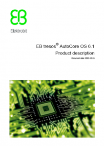 EB tresos® AutoCore OS 6.1 product description | Elektrobit